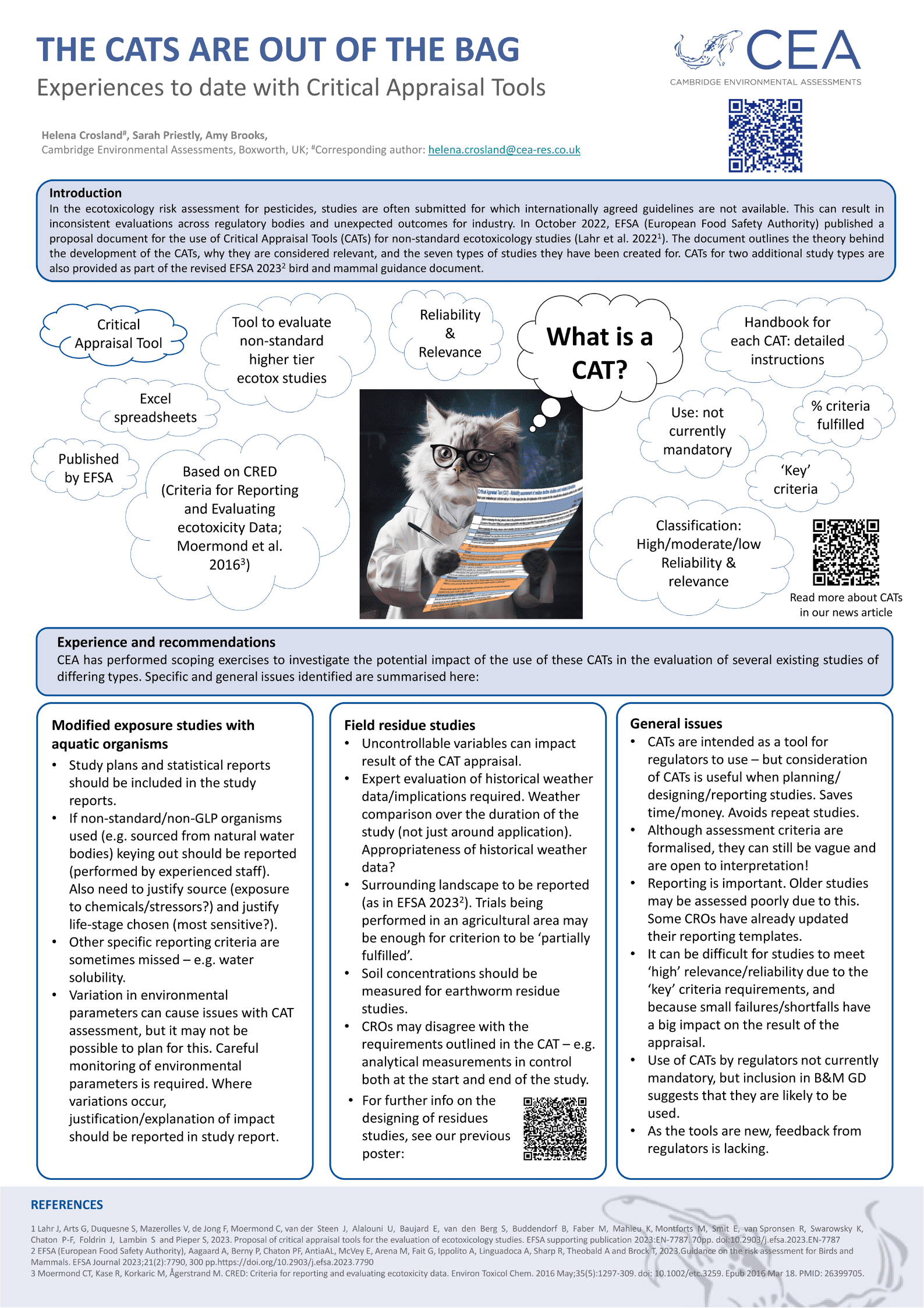 SETAC Spotlight: The CATs are out of the bag: Experiences to date with ...